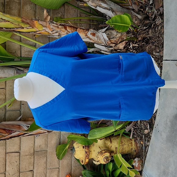 Figs | Tops | Figs Technical Collection Blue Scrub Top With Pockets ...